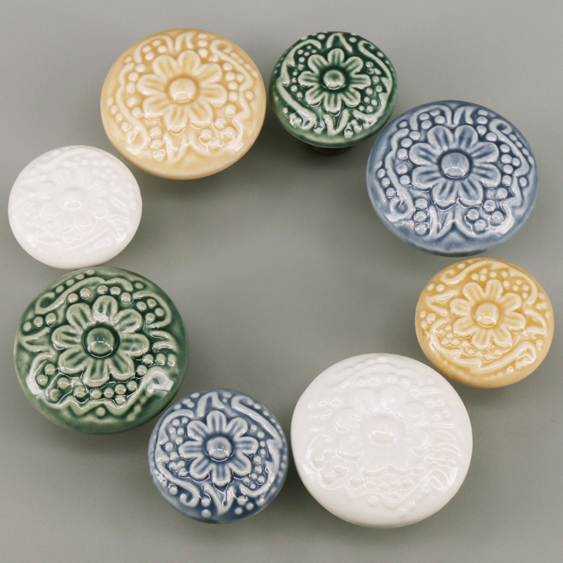 Ceramic Knobs for Drawer Dressers, Kitchen Cabinet Knobs Ceramic Knobs ...
