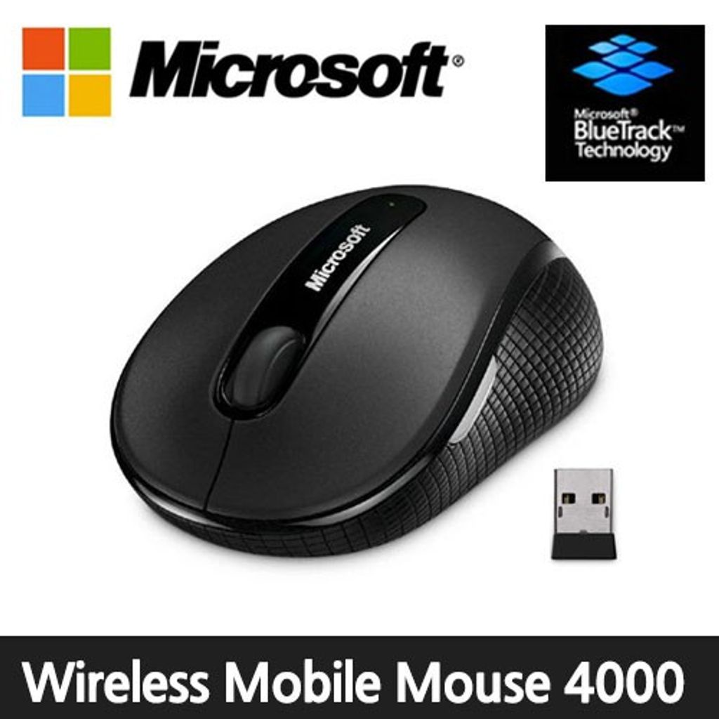 Microsoft Wireless Mobile Mouse 4000 / 2.4Ghz / Blue Track / bluetooth ...