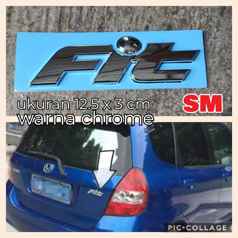 Honda Fit emblem Jazz GD1 GD3 oem chrome krom SAA 2001-2006 | Shopee ...