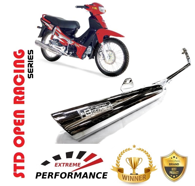 KRISS 100 110 Ekzos Std Racing Open kriss100 kriss110 Exhaust exzos EPOWER BERANG Modenas ...