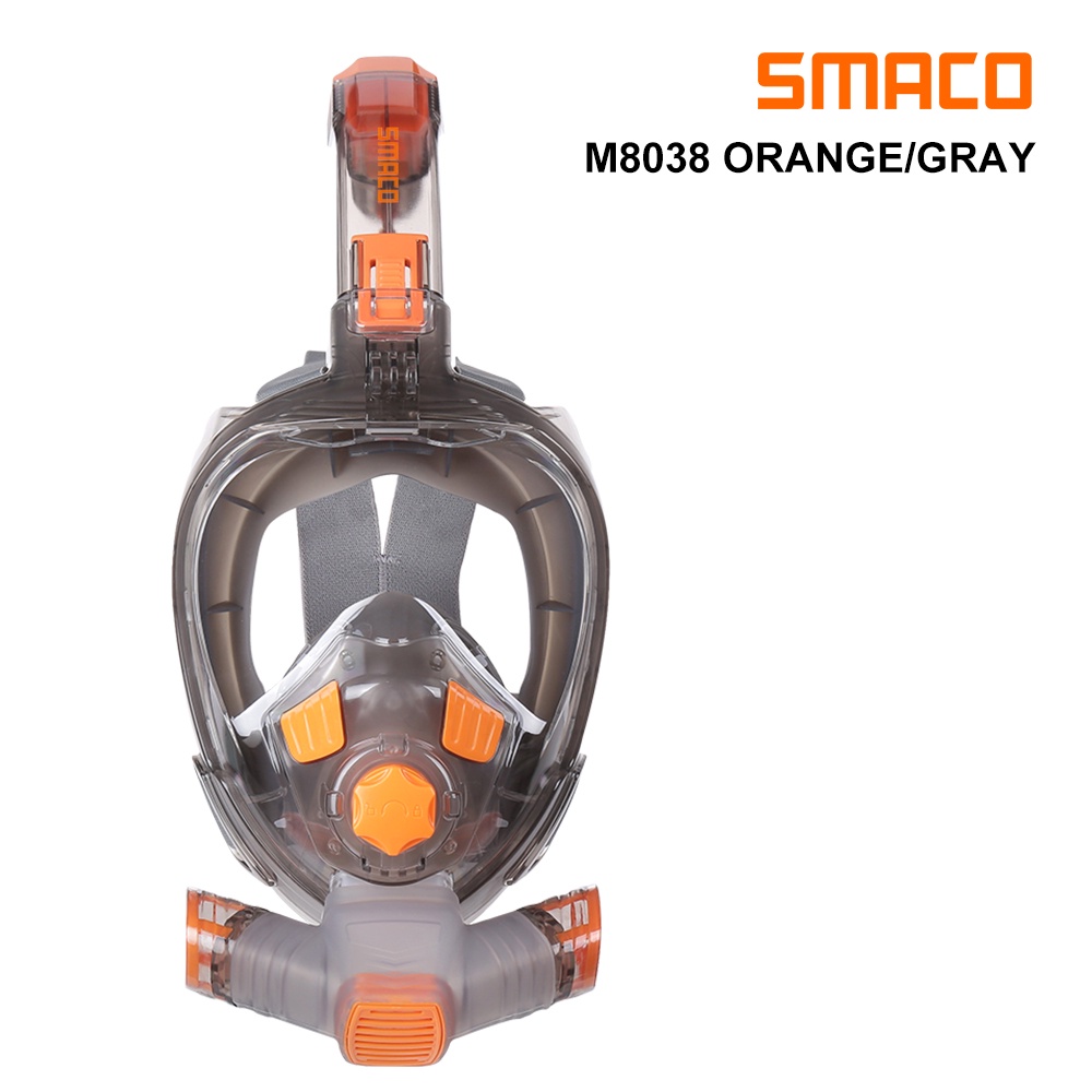 Smaco Snorkel Mask Original Full Face Snorkeling Diving Mask with 180 ...