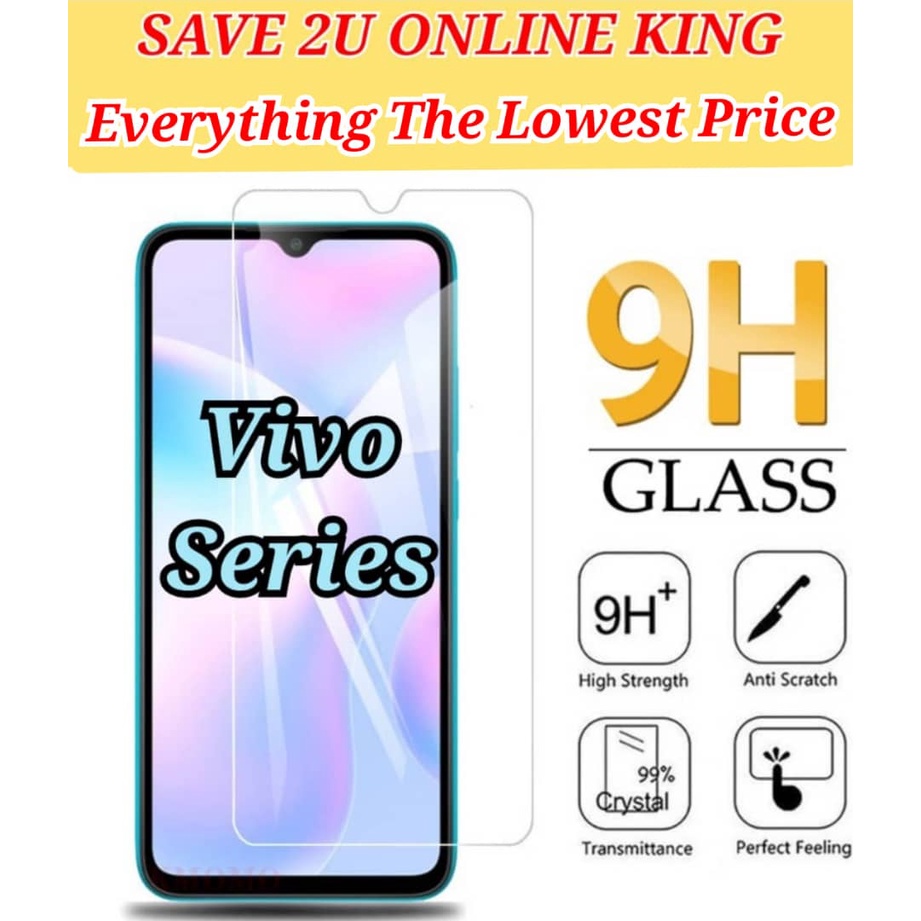 VIVO TEMPERED GLASS CLEAR HD VIVO Y28S Y19S Y36 V27e Y53 Y35 Y93 Y12 Y15 Y17S Y20 Y33 Y76 S1 V17 ...