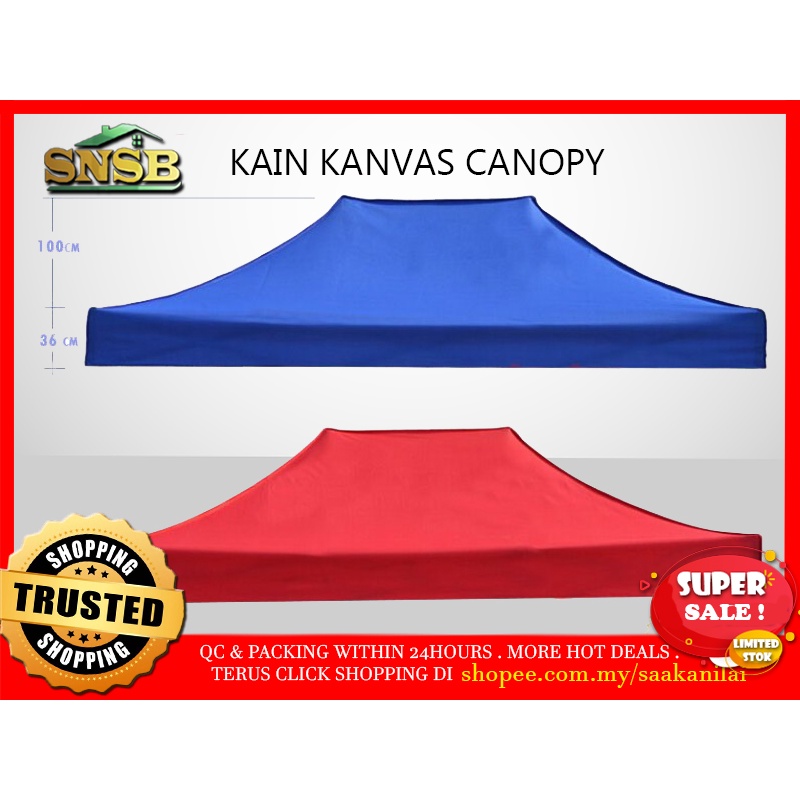 Canopy Canvas Roof / Kanvas Kanopi / Kain Kanopi Khemah Pasar / Canopy ...