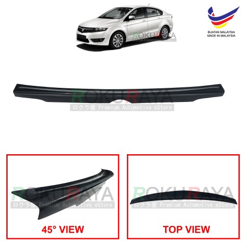 Proton Preve 2012 Ducktail ABS OEM Rear Bonnet Lip Spoiler (Black ...