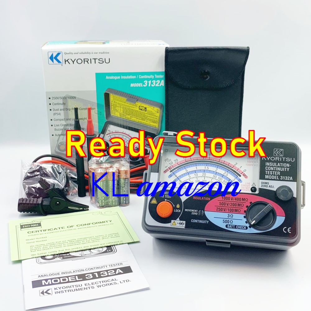 (Accept Urgent Order!) Kyoritsu 3132a Analogue Insulation Tester | 12 ...