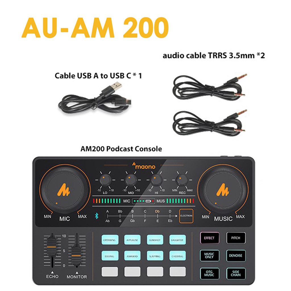 MAONO Maono Caster Lite AU-AM200 & AU-AM200 S1 All-In-One Podcast ...