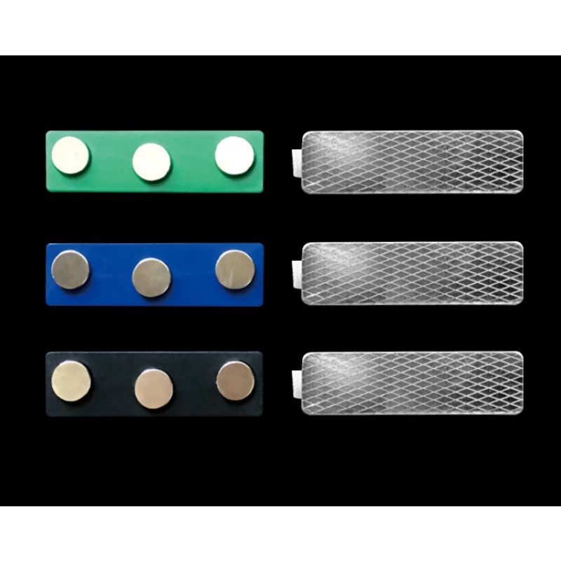 Name tag Magnet 45mm x 13mm For Badge Name Tag Strong Magnet磁性胸牌 塑料胸牌磁铁 ...
