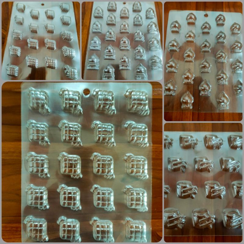 Mica Jelly Pudding Chocolate Mold in the Shape of Ketupat Mosque Dome ...