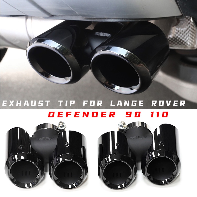 Dual Exhaust Tips Exhaust Pipe Rear 304 Stainless Steel Muffler For ...