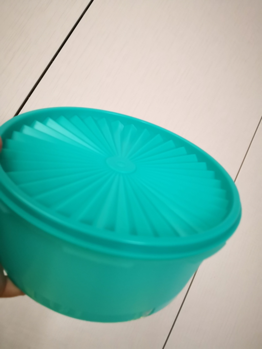 Tupperware Deco Canister 1.5L Blue Tiffany Level Airtight Canister Food container Bekas Bekal ...