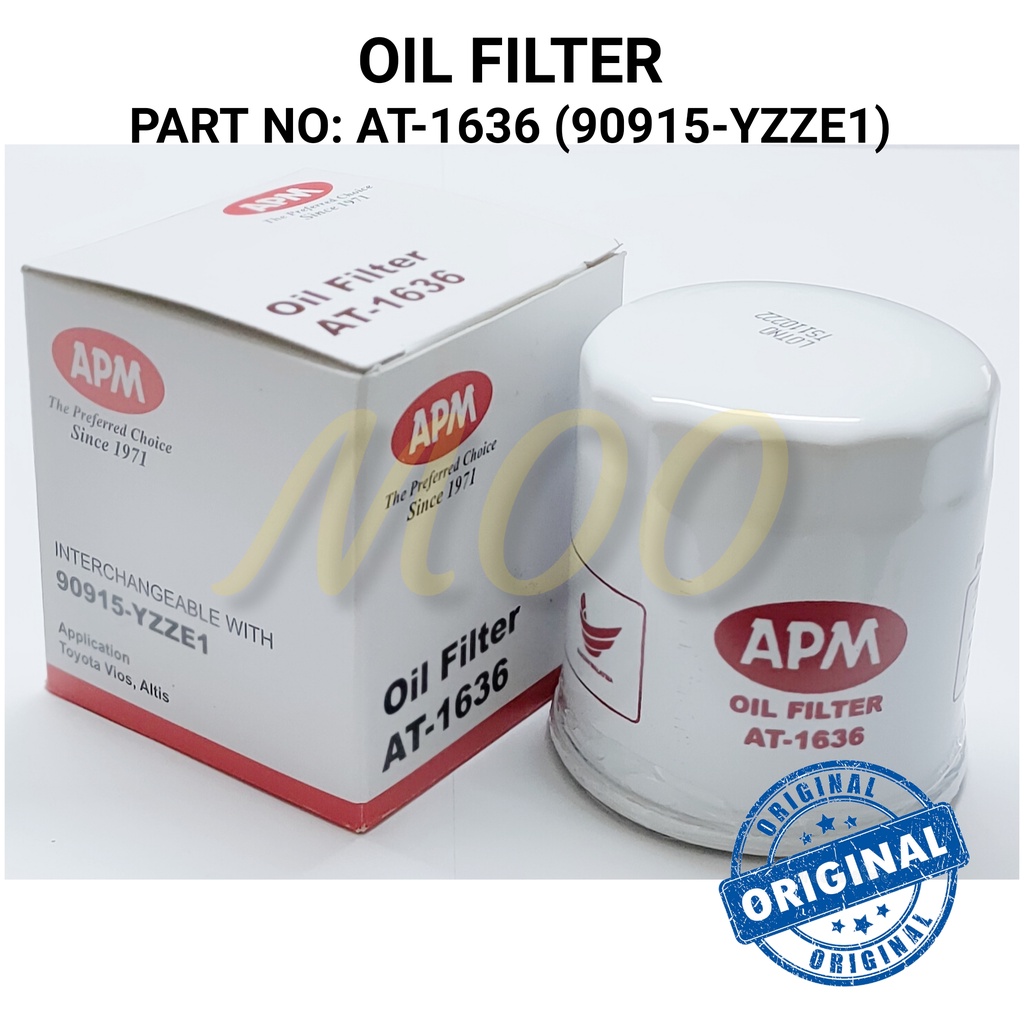 ORIGINAL APM OIL FILTER AT-1636 / AT-1639 / AT-1637 / AT-62 PENAPIS ...