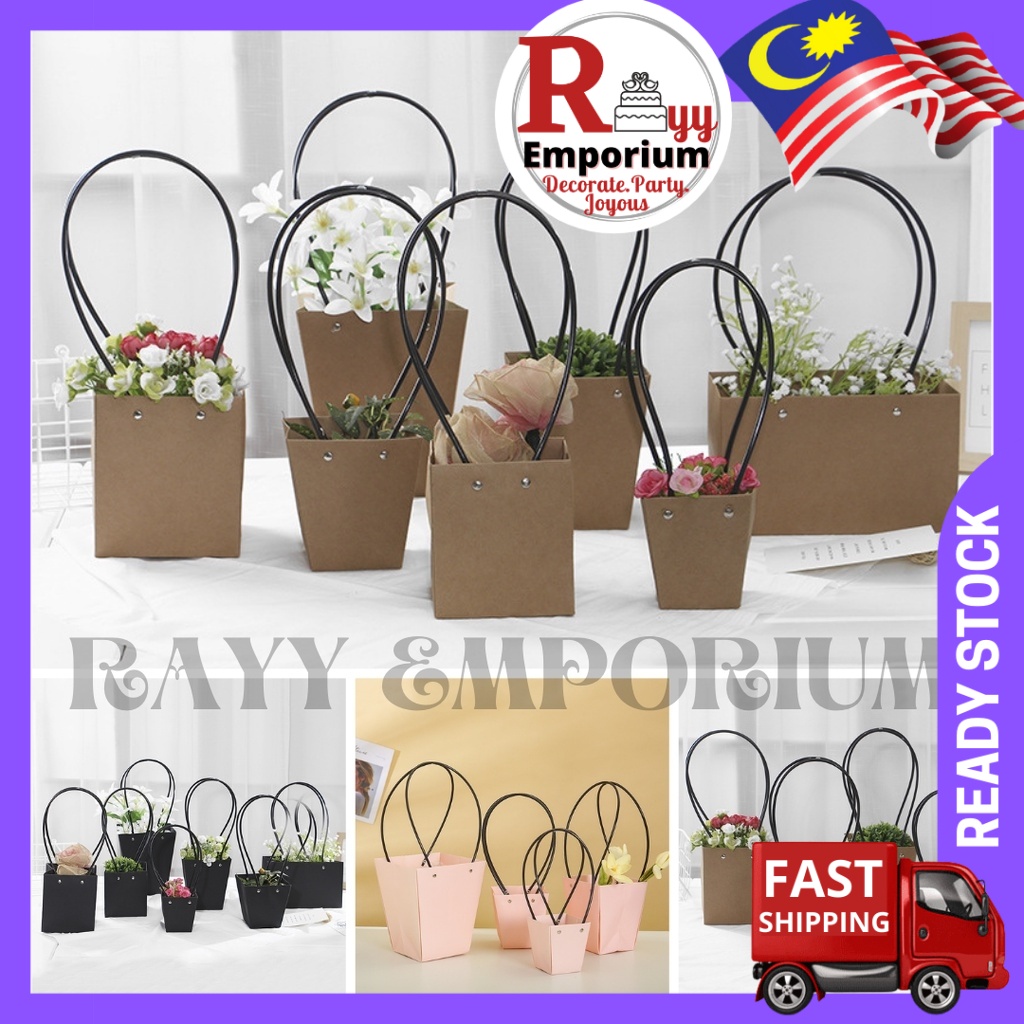 Florist Box Bouquet Flower Boxes Waterproot Paperbag kraft goodies ...