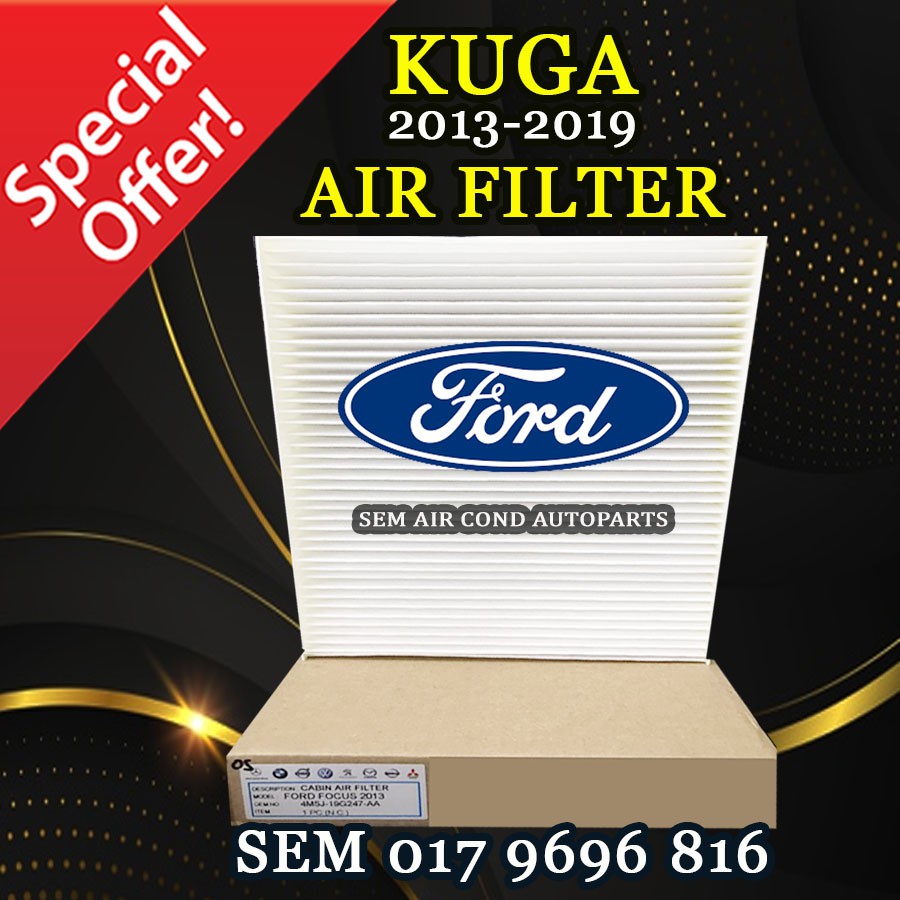 FORD KUGA 2013-2019 YEAR CAR AIR COND CABIN AIR FILTER (FIBRE) | Shopee ...