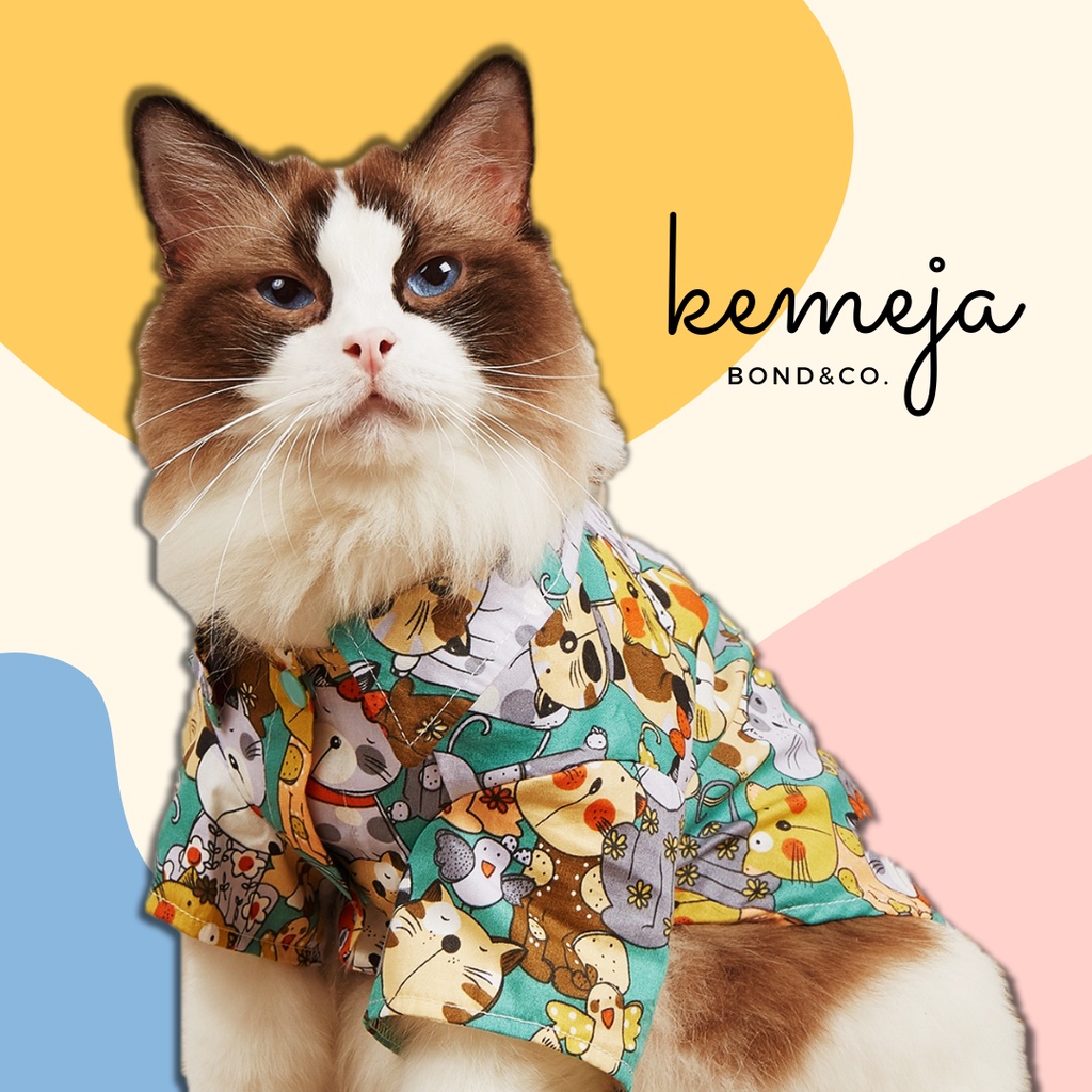 BAJU KUCING COMEL | CORAK KUCING - MALE | Shopee Malaysia