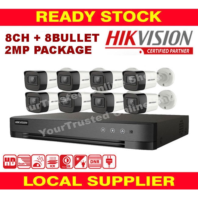 HIKVISION 8 CHANNEL PACKAGE CCTV 2MP-4MP FULL HD 1080P | Shopee Malaysia