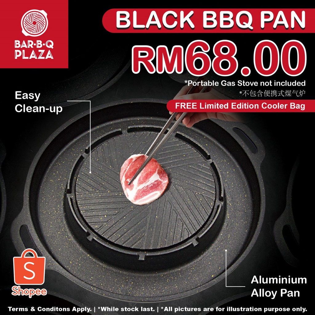 🔥Black BBQ Pan🔥 Non Stick Mookata Pan BBQ 2 In 1 Grill + Soup | Shopee ...