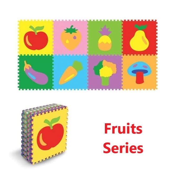 Edumat evamat puzzle mat Fruits Series[8Lbr]/baby mat | Shopee Malaysia