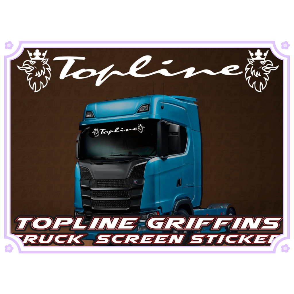 SCANIA Lorry Truck Windscreen Sticker Decal Cab Window Glass Volvo ...