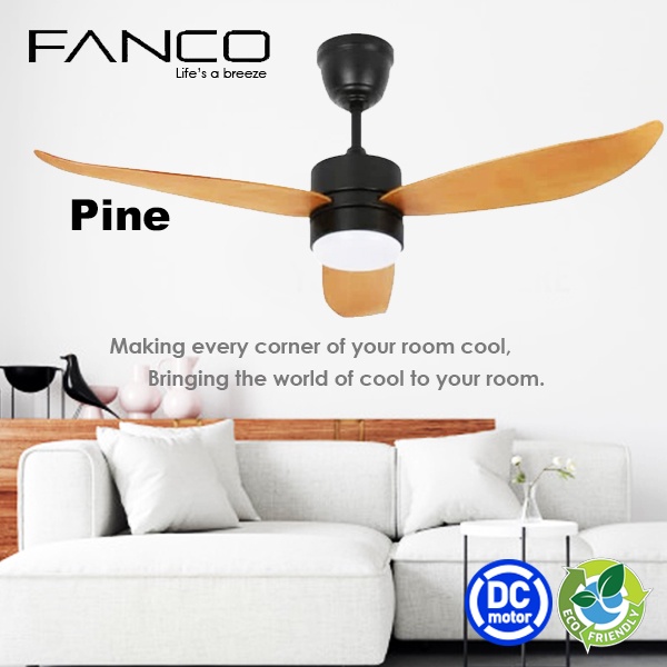 Fanco Velocity Ceiling Fan with 3 in 1 LED Lights DC Motor | Shopee ...