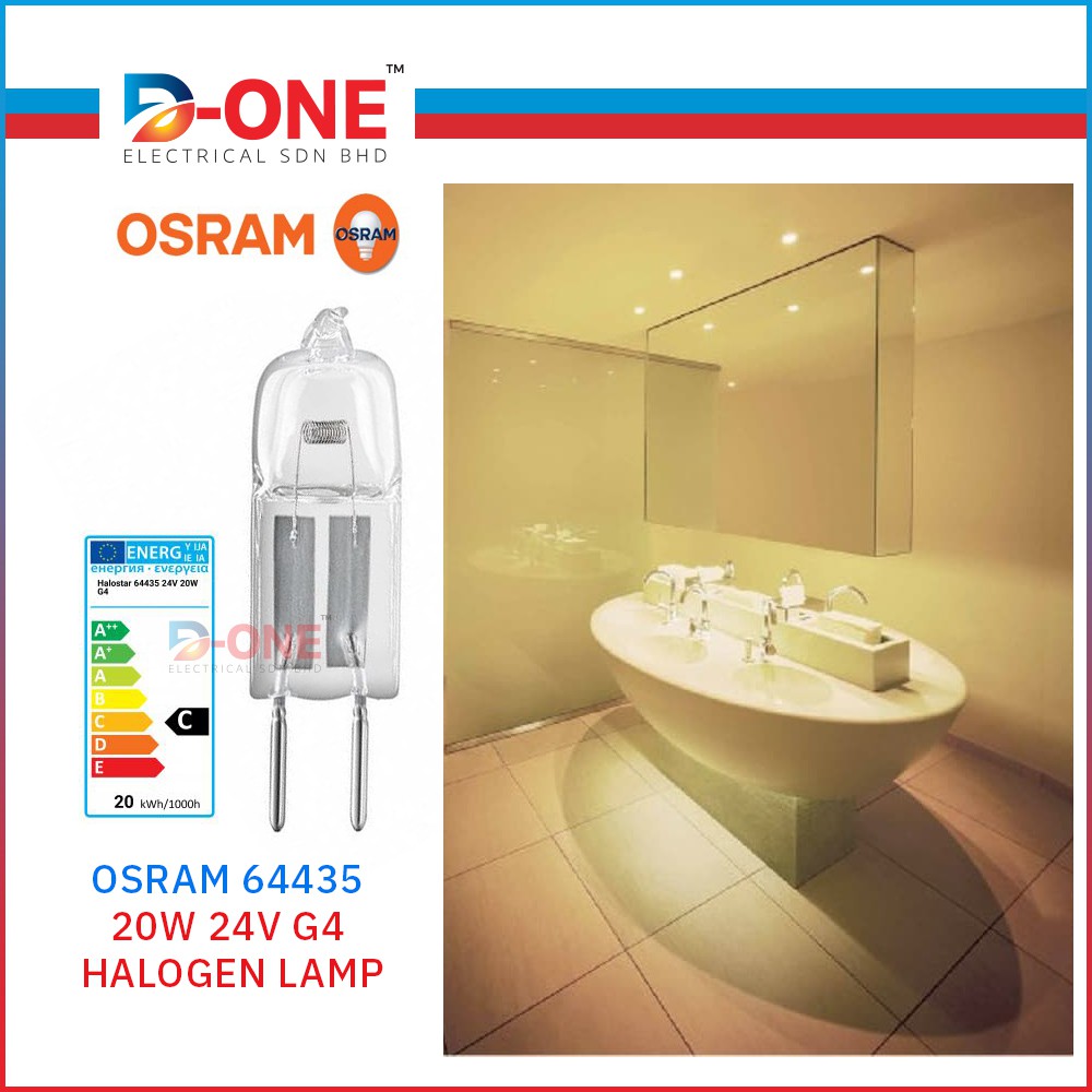 OSRAM 64435 20W 24V G4 HALOGEN LAMP | Shopee Malaysia