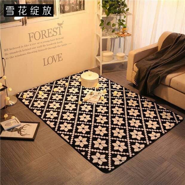 Tatami Carpet hitam putih Bunga Star | Shopee Malaysia