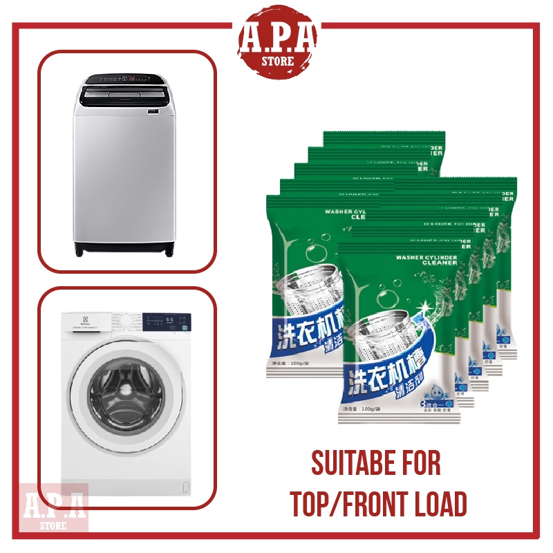 APA Washing Machine Drum Tub Cleaner Powder Descale Deep Cleaning ...