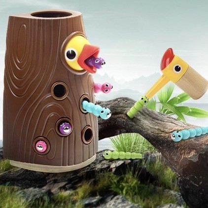 🔥READY STOCK🔥 Original TOPBRIGHT Woodpecker Magnetic Bird Feeding Worms ...