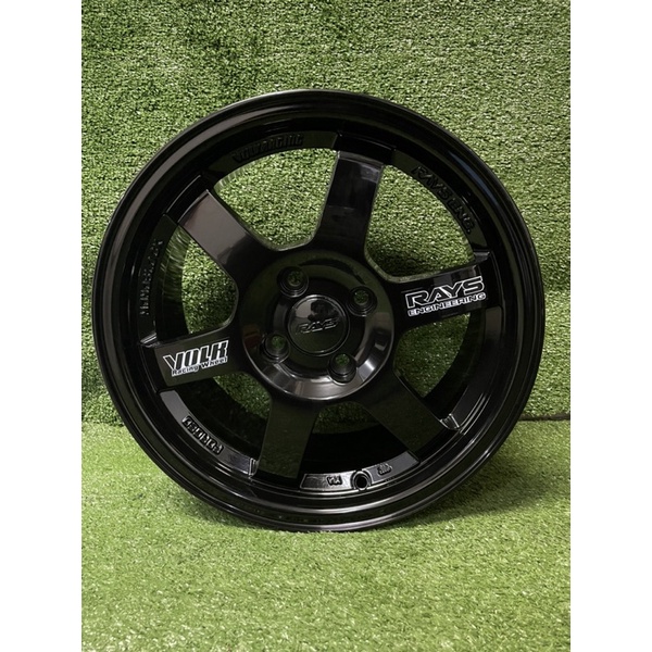 TE37 RAYS - 15 inch 7.0jj offset38 4x100 BRONZE / Gloss black / GUN metal / Blue /Silver / Matt ...