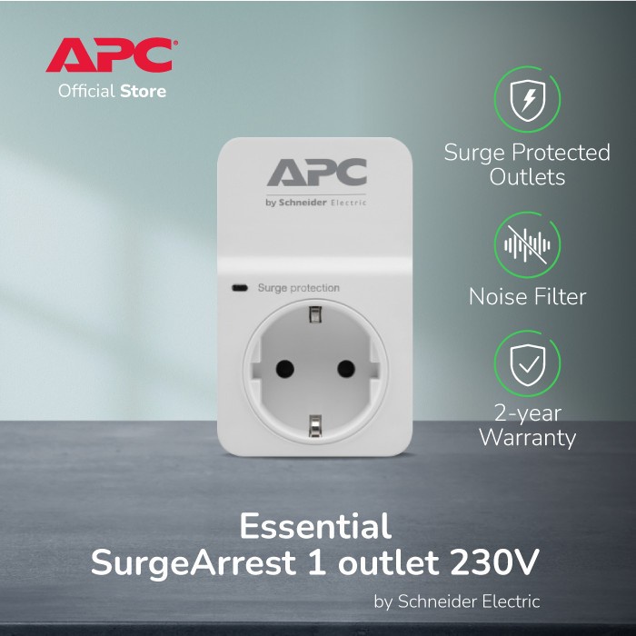 Apc Surge Protector PM1WGR PM1W-GR Lightning-Proof Plug Socket | Shopee ...