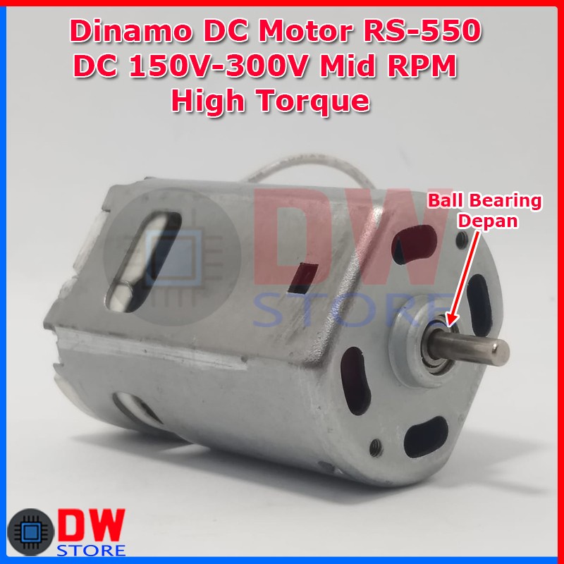 Dynamo DC Motor RS550 RS-550 DC 150V-300V Mid RPM Speed High Torque ...