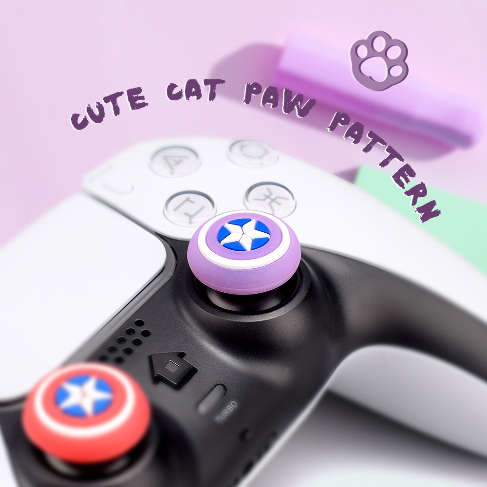 Non-slip Silicone Analog Thumb Stick Grip Cap For PS5/PS4/PS3/Xbox ...