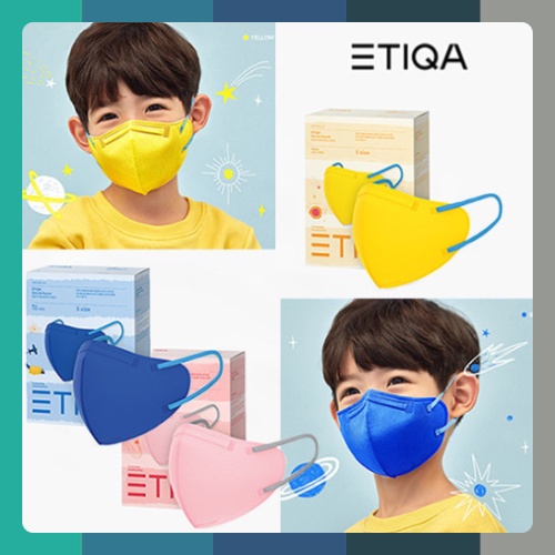 [ETIQA] Airlight Round Kids Mask 10 pcs (Pink / Yellow / Blue) | Shopee ...