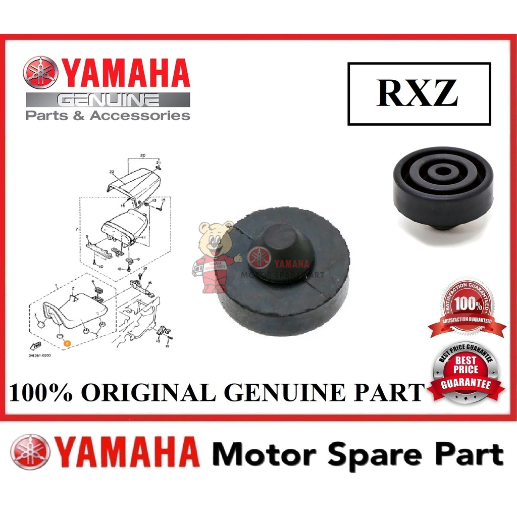 YAMAHA RXZ SEAT DAMPER RUBBER // 116-24741-00 GETAH PAD KUSYEN KUSEN ...