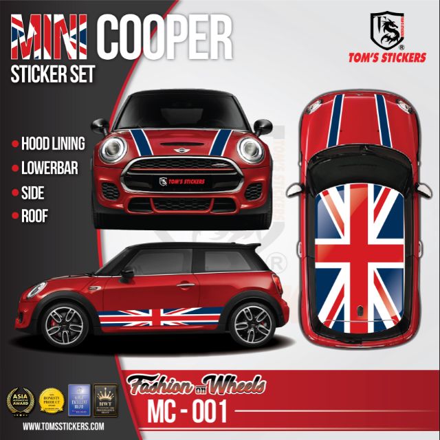 🔥😍Mini cooper sticker set🔥 | Shopee Malaysia