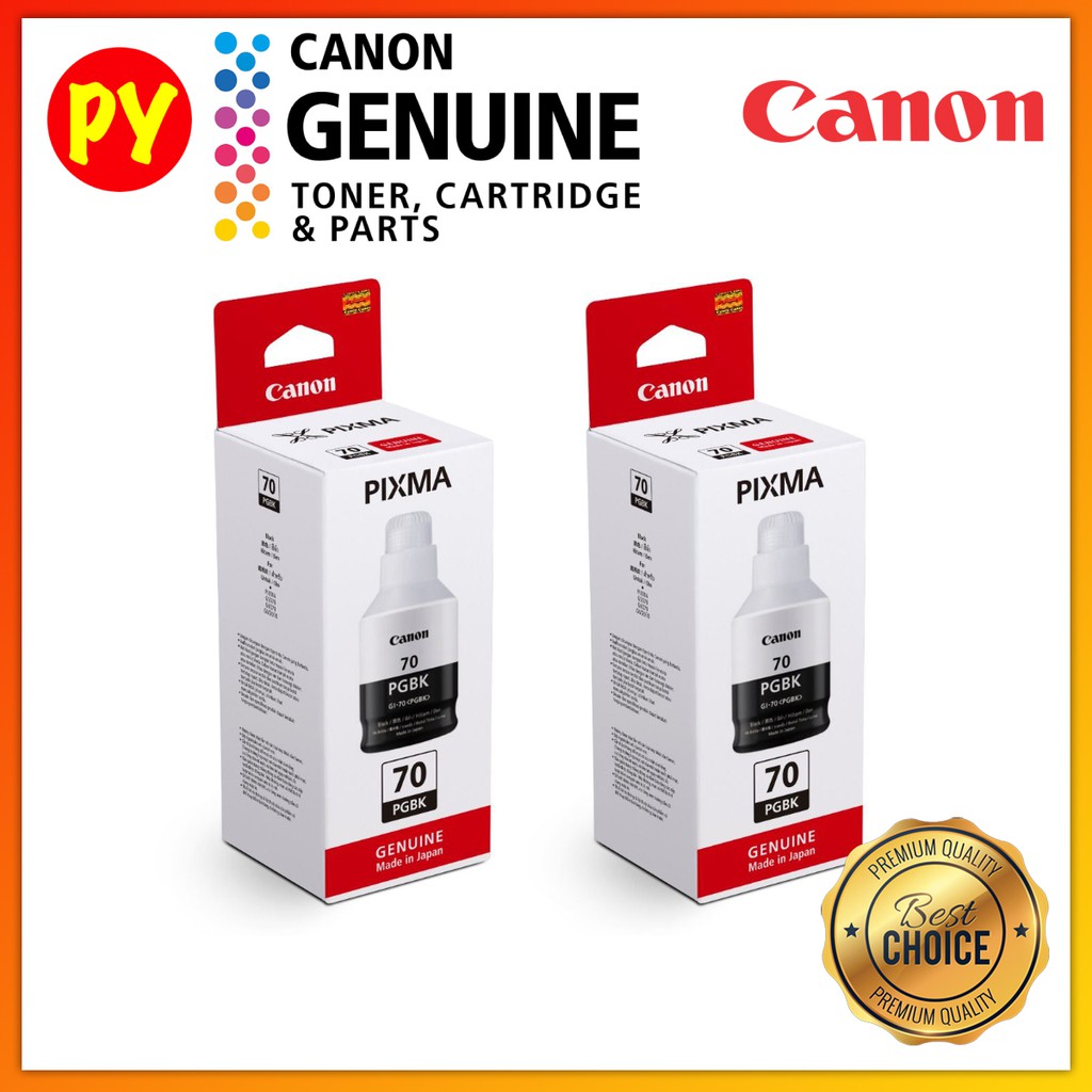 Canon GI-70 Bottle Ink Black Cyan Magenta Yellow (Original) GI70 GI 70 ...