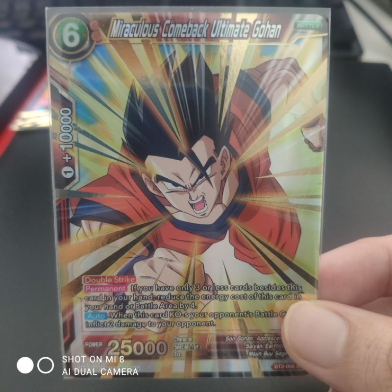 Dragon Ball Super CCG TCG I BT2-006 SR Miraculous Comeback Ultimate ...