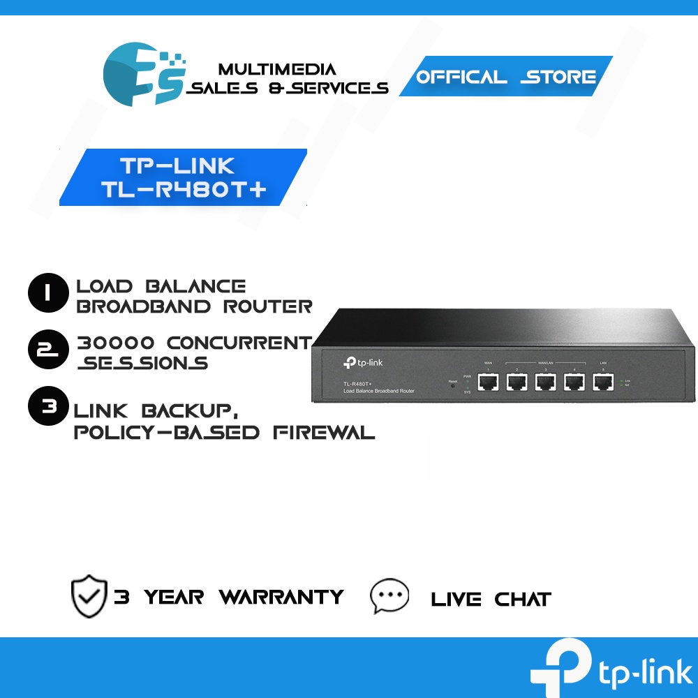 Tp-Link TL-R480T+ Load Balance Broadband Router | Shopee Malaysia