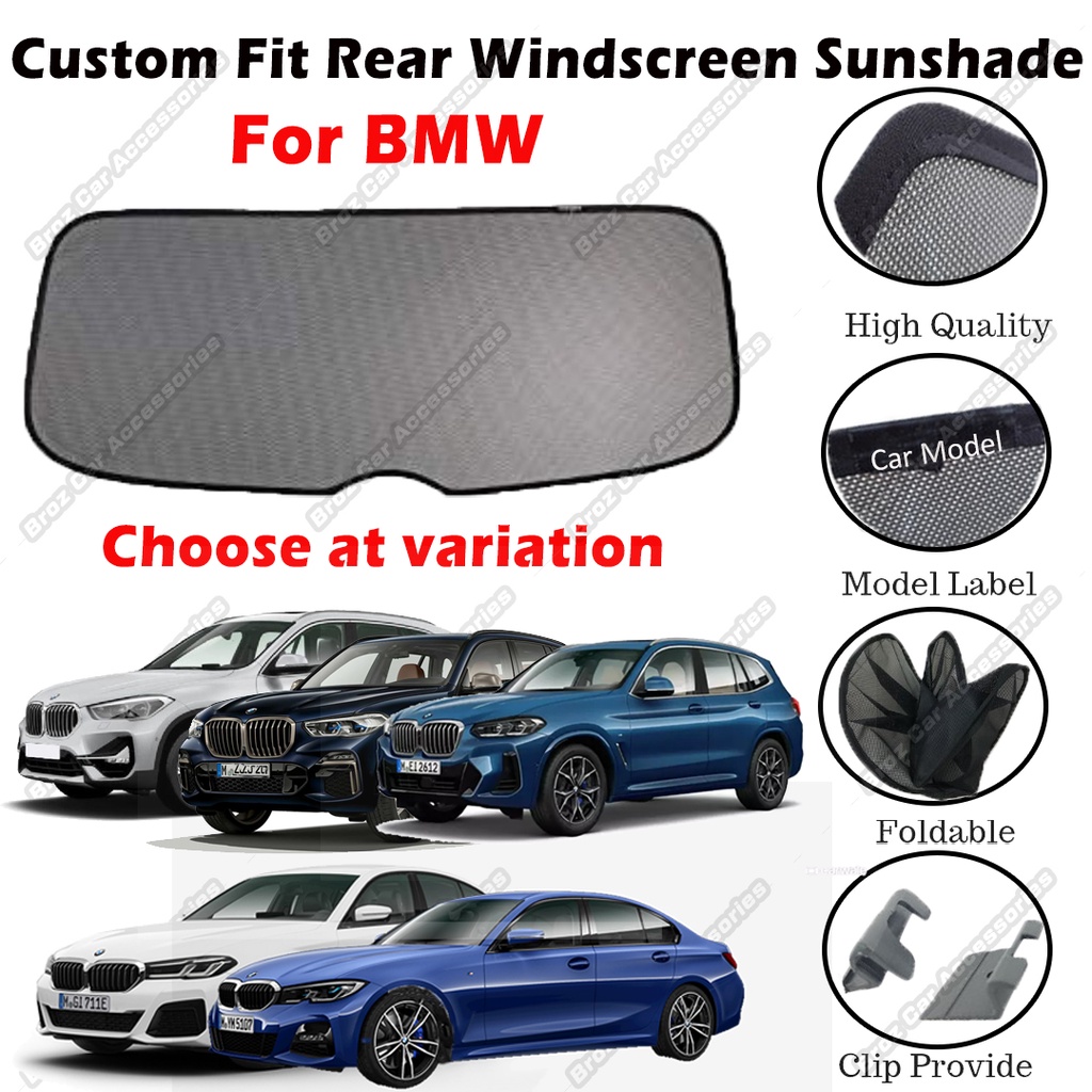 Custom Fit Rear Windscreen Car Sunshade BMW X1 X3 X5 F30 318 F10 520 ...