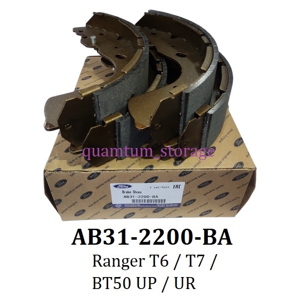 Ford Mazda Rear Brake Drum Shoe Lining AB31-2200-BA UCYR-26-38Z Ranger ...