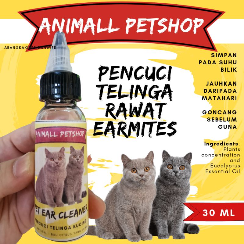 PENCUCI TELINGA KUCING / CAT EAR CLEANER EARMITES 30ML | Shopee Malaysia