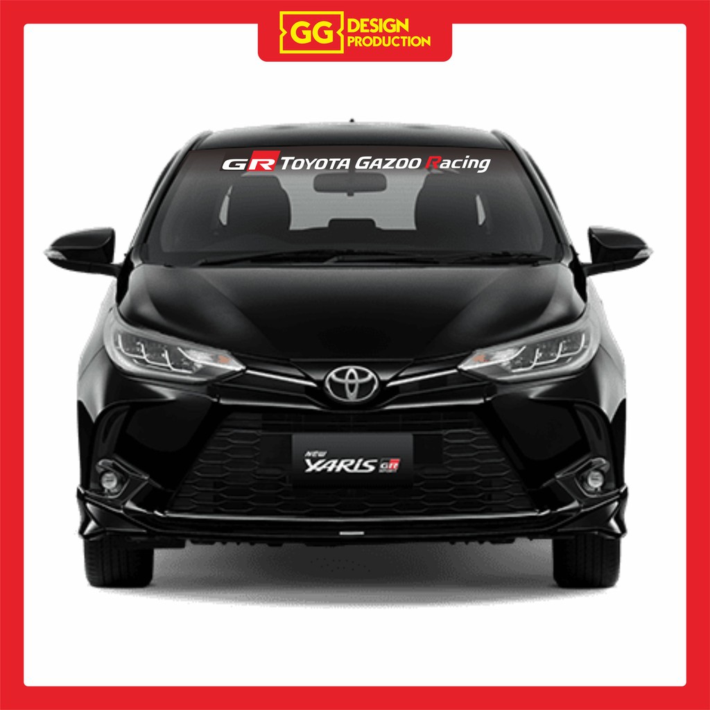 Toyota gazoo racing Car Stickers gr all new yaris calya agya fortuner ...