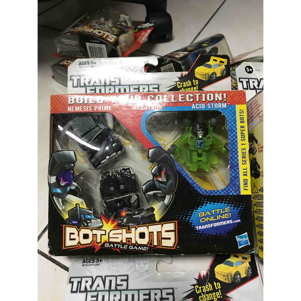 Hasbro Transformers Bot Shots 3-pack Nemesis Prime Acid Storm Prowl ...