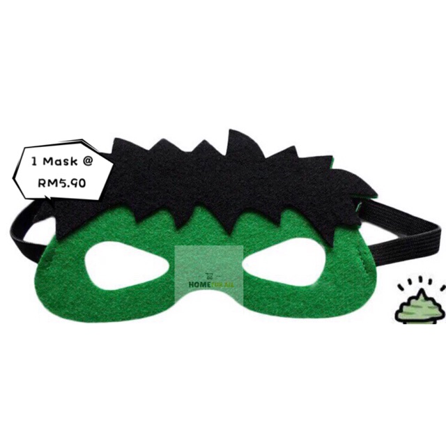 1 Superhero Avengers Masks - The Incredible Hulk (Ready Stock) | Shopee ...