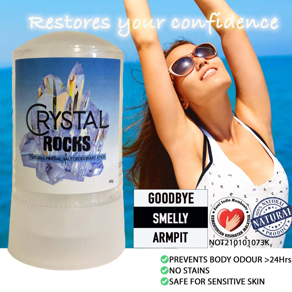Crystal Rocks Natural Tawas Deodorant/Crystal Deodorant Prevents Body ...
