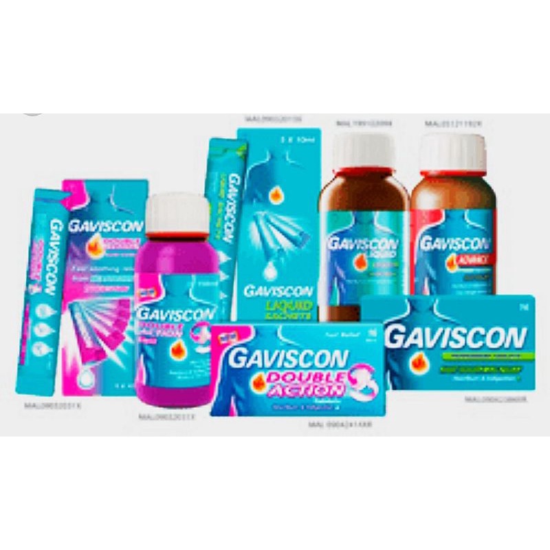 GAVISCON/BELCID/ALUCID/GASTRO RELIEF/AXCEL EVELINE/POVIL/UBAT MERDU ...