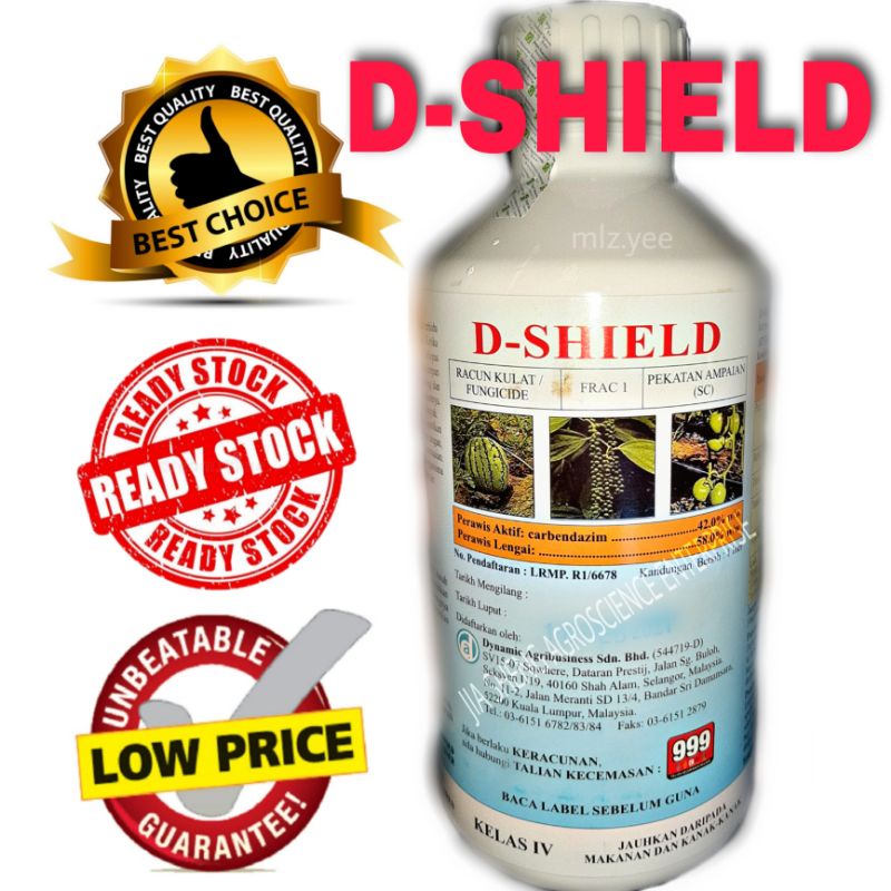 Dynamic D-SHIELD 250ml&1L racun Carbendazim Kulat Fungicide dshield | Shopee Malaysia