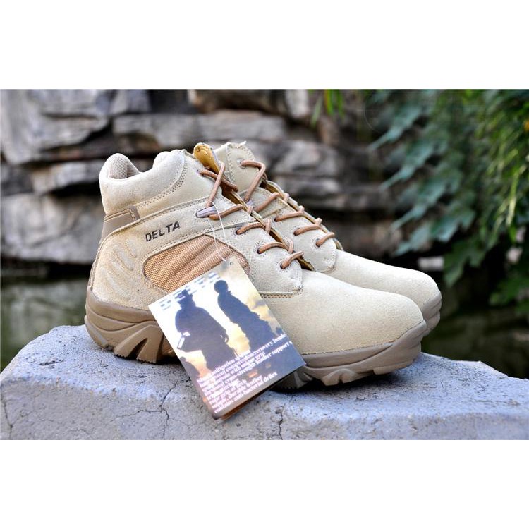 Delta Military And Tactical Boots Shoes Low Cut (Brown) | Shopee Malaysia