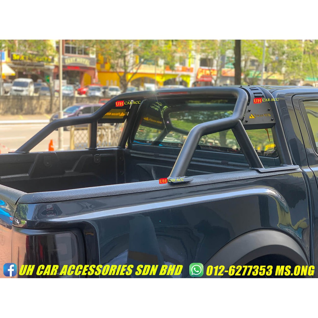 Mitsubishi Triton 2009-2021 TRD Force Roll Bar Sport Bar With LED Brake ...