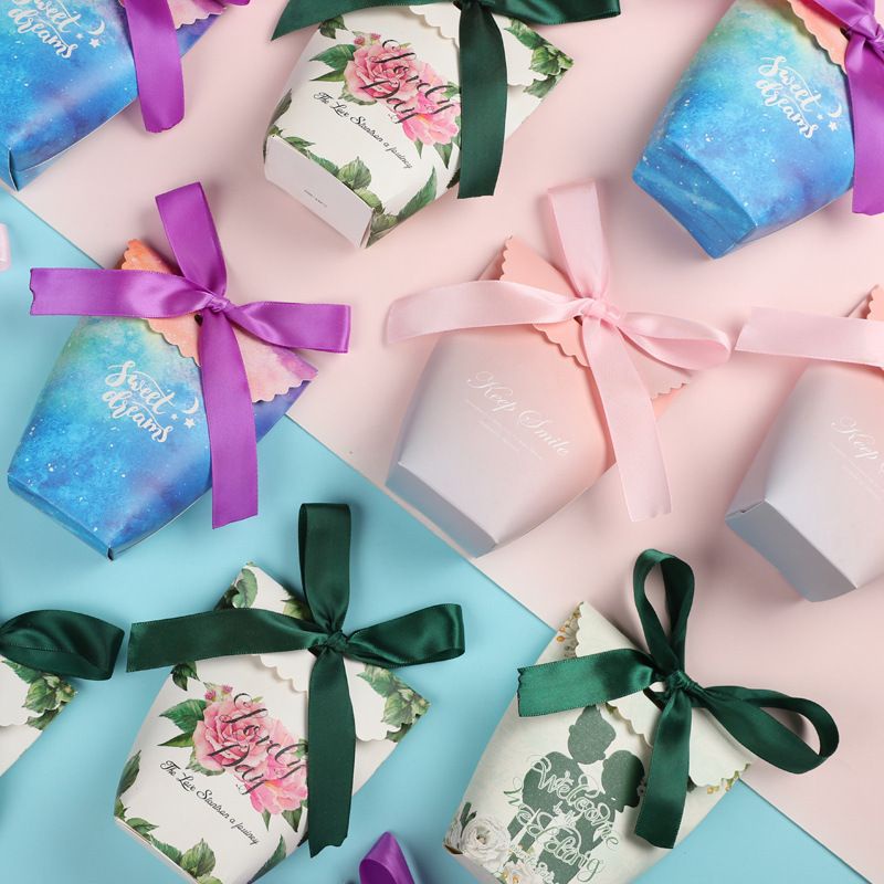 PRETTYLITTLE 10PCS GIFTBOX CANDYBOX DOORGIFT BOX WEDDING BIRTHDAY BOX ...