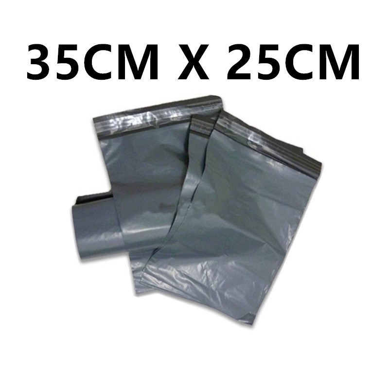 M size 100pcs poslaju courier parcel flyer black plastic bag shipping ...